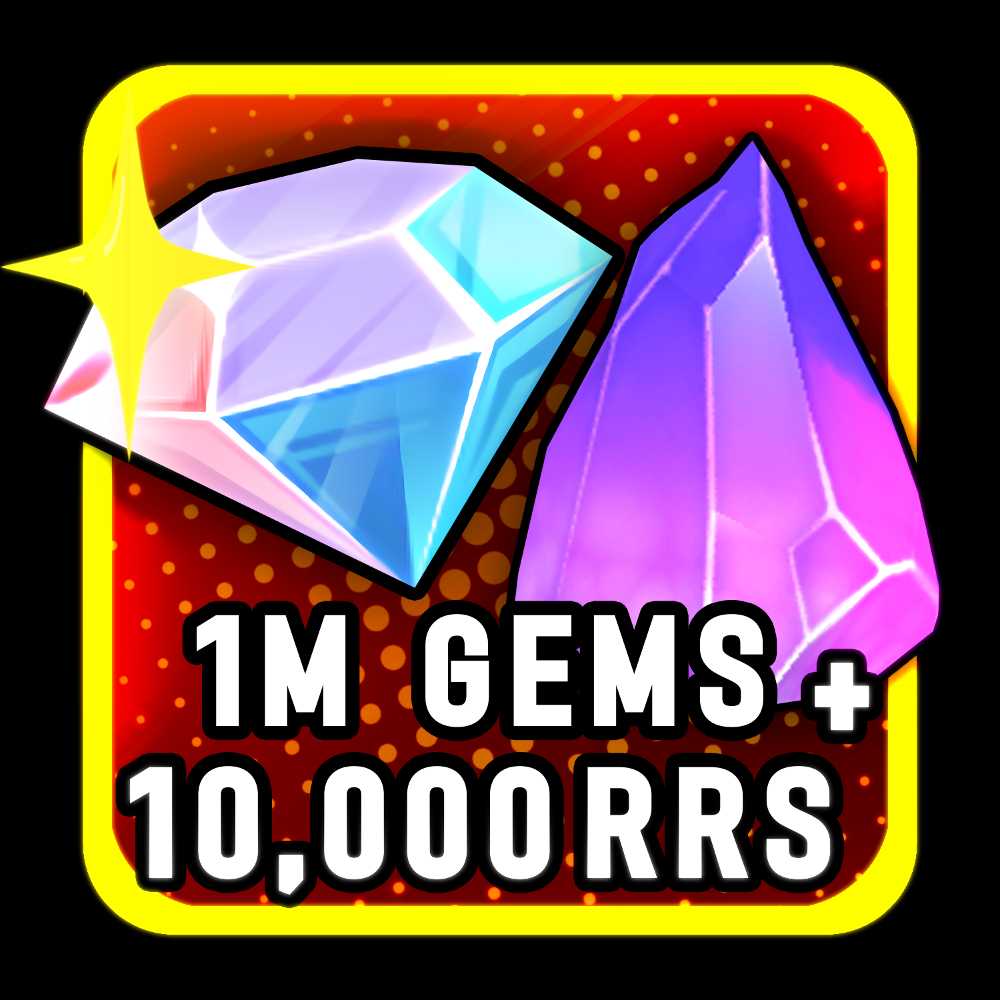 1M GEMS + 10000 Trait Crystal Roblox Anime Defenders RRSS+GEMAD