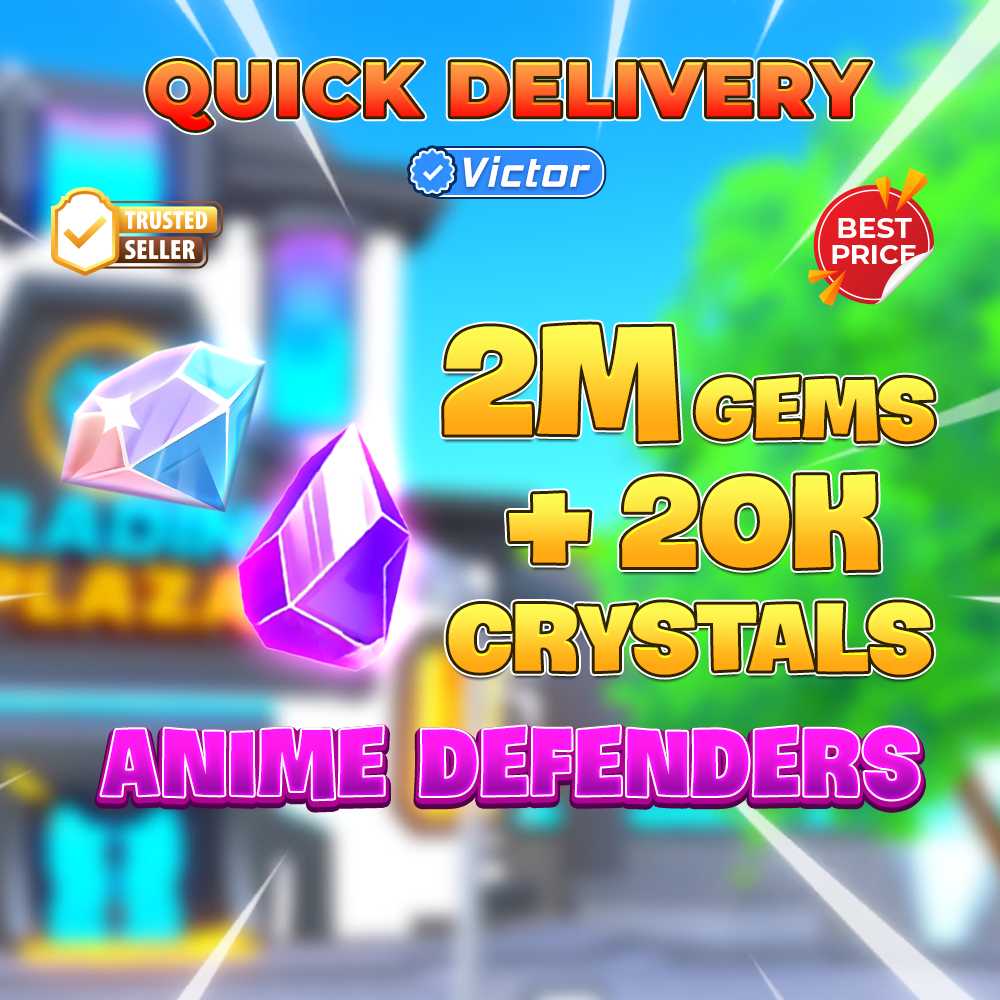 COMBO 2M Gem+ 20K Crystal RR Reroll - Trait CHEAPEST Anime Defenders