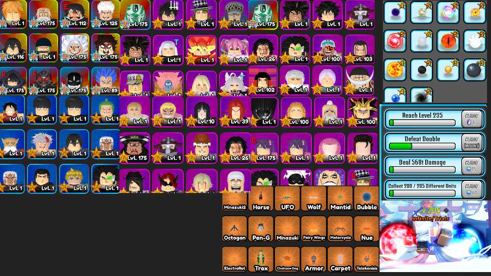 Roblox All Star Tower Defense [ASTD] LV.205 / 7 STAR X13 /META