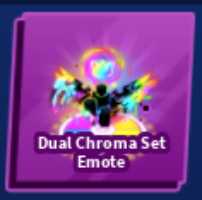 dual chroma set emote - blade ball