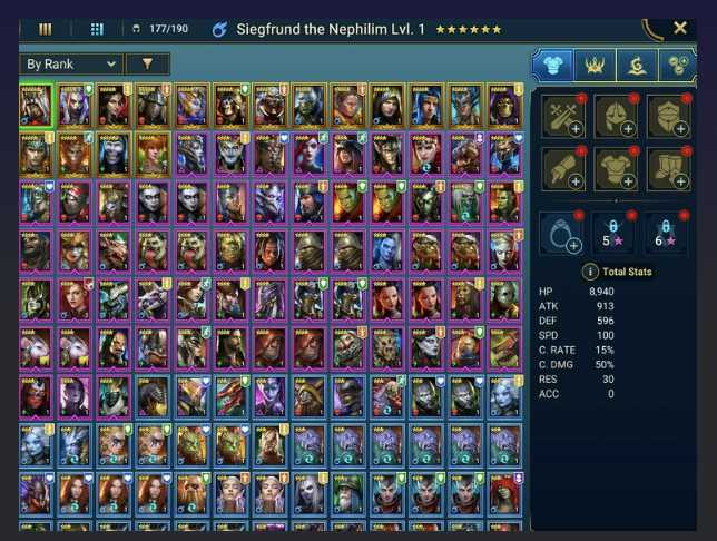 [Mythical Starter] 52k Energy - Siegfrund the Nephilim - Vizier ...