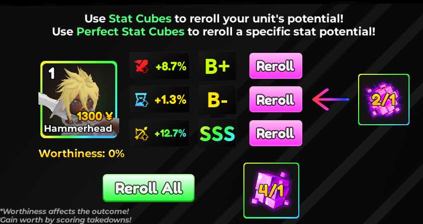 Anime Adventures - High SSS stat range (12.7%)
