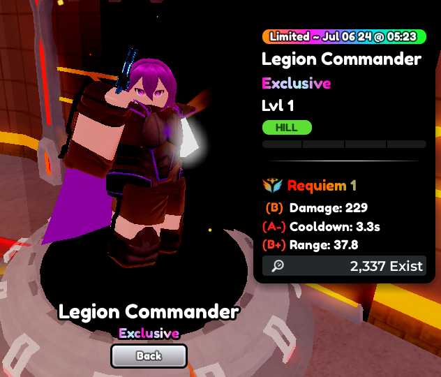 Instant Delivery Legion Commander Requiem 1 + 100 RR Double Anime Defenders