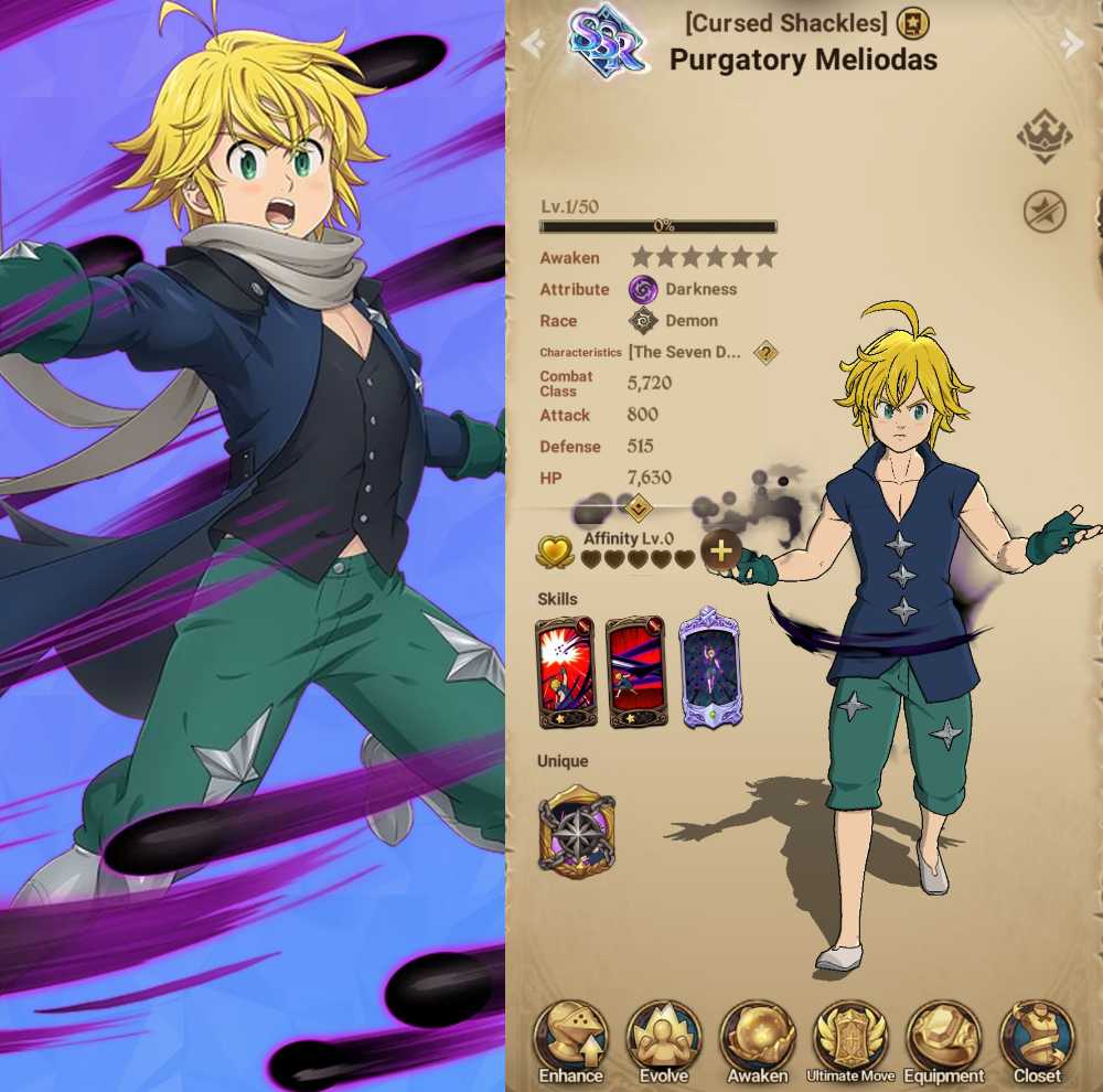[GLOBAL SERVER RANK 3] Purgatory Meliodas - 6 SSR + 14 SR