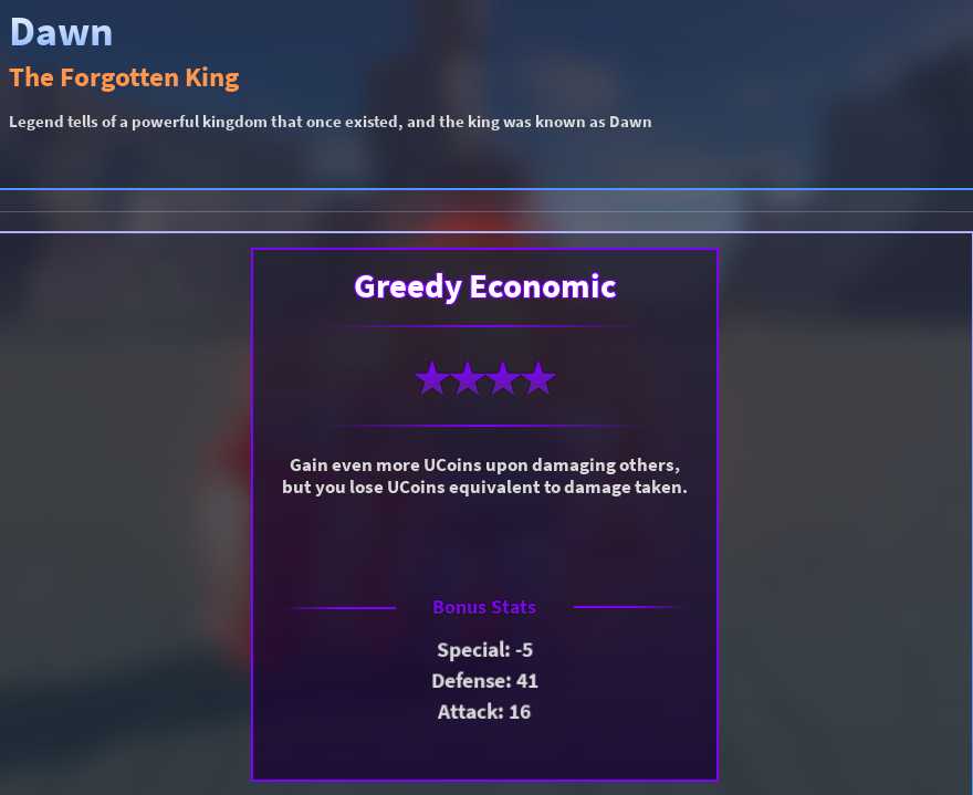 Hex Economic Dawn Legend Trait But Hex Aut