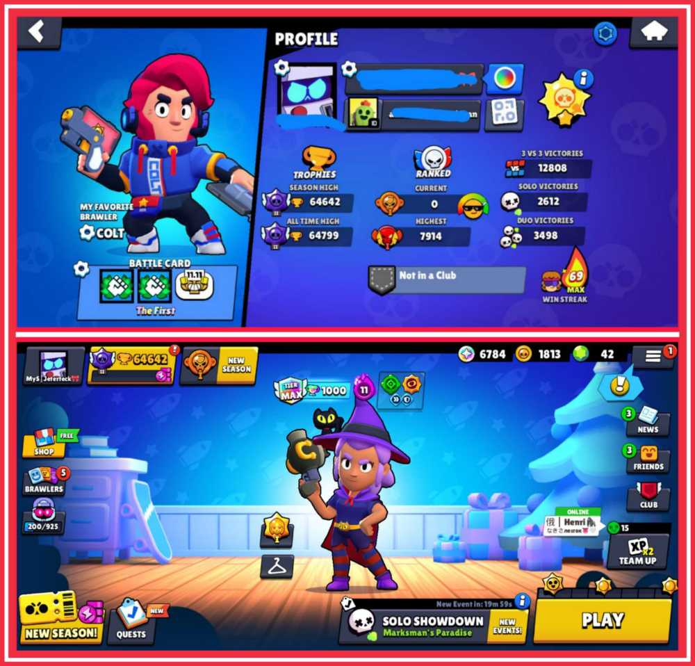 [CHALLENGER COLT + ALL BRAWLERS MAX]64K+ TROPHIES42 HYPERCHARGED ...