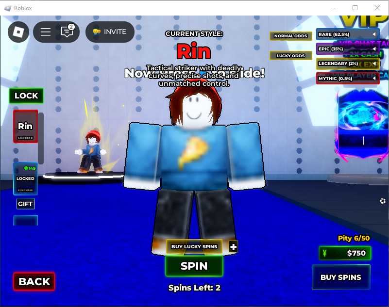 Blue Lock: Rivals | Mythic RIN Style | Unverified 13+ (GLOBAL ACCOUNT ...