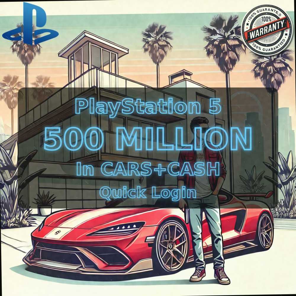 PS5 500 Million CARS+CASH (Total Assets of 20M + Cars to sell)