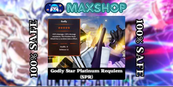 Godly Star Platinum Requiem (SPR) - A Universal Time | Best Deal
