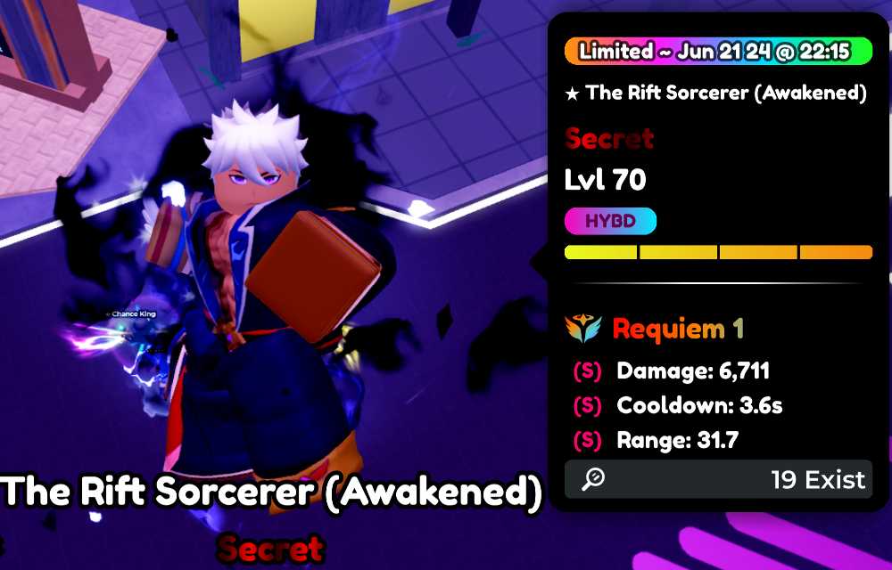 [Anime Defender] The Rift Sorcerer Evo [Requiem 0.2%]