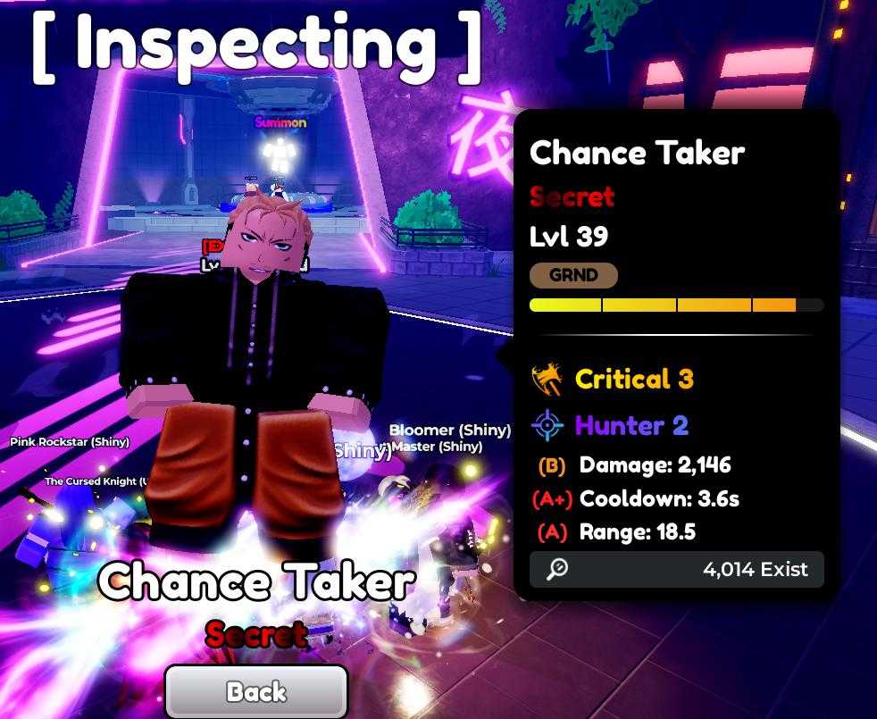 Chance King/Hakari| Anime Defender