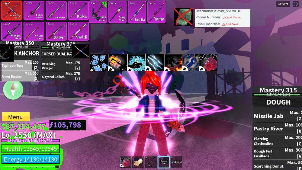 Blox Fruits DOUGH Awakening Lv.MAX cyborg V4T10