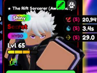 Anime Defenders l Secret The Rift Sorcer Evolved Almighty 0.1% Trait