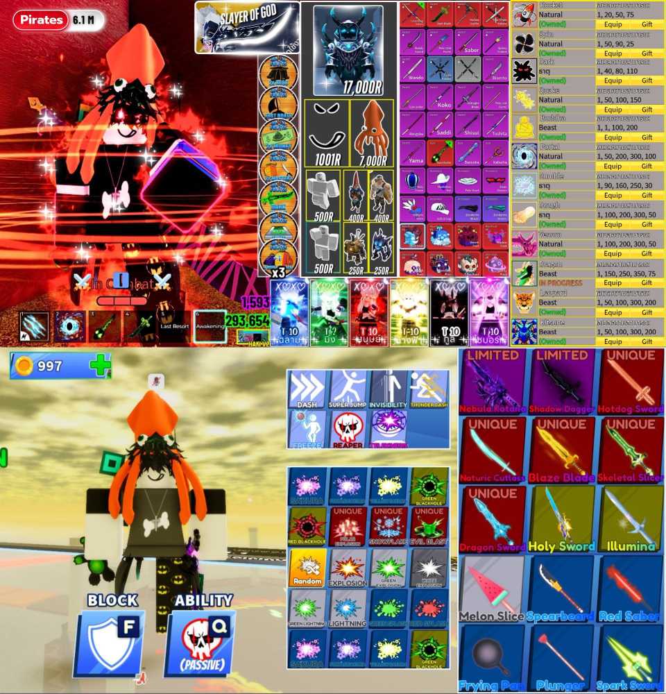 [Korblox Bundle + Blox Fruits] 13 Permanent Fruits Total(Kitsune+Dragon ...