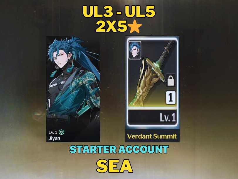 SEA Server | FEMALE UL3-5 Starter Account 2x 5⭐ Jiyan+Signature Weapon ...