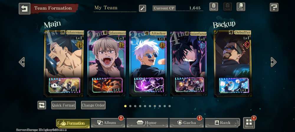 [EU] STARTER GOJO TEEN + SIGN NON-STANDAR + TOGE INUMAKI + MEGUMI ...