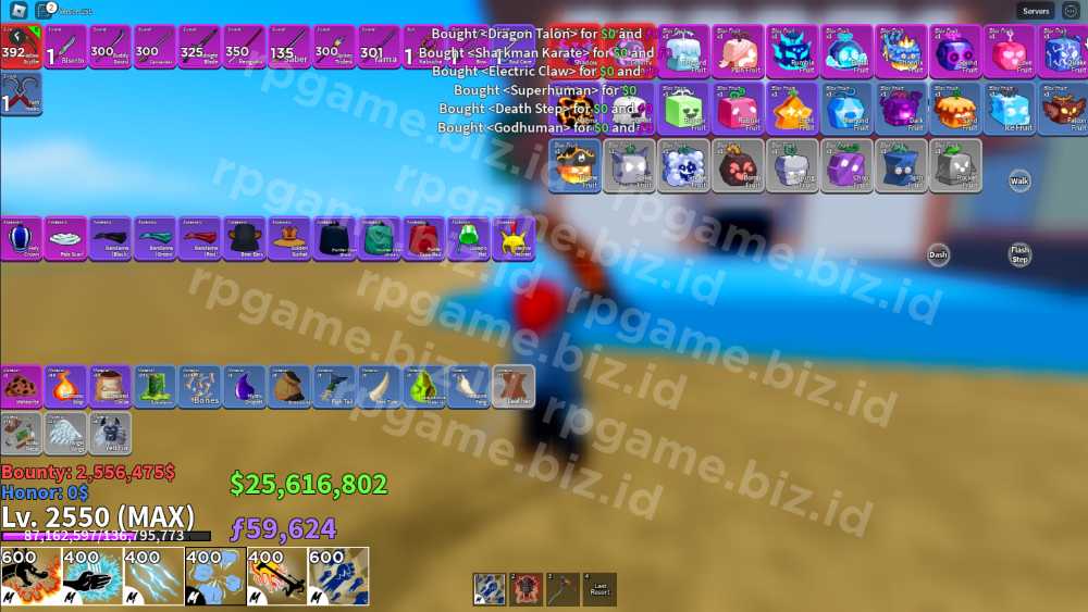 Blox Fruits| Lv2550 | Godhuman + Hallow Scythe | Full Skill Mammoth | Full Body Buso Haki + Ken ...