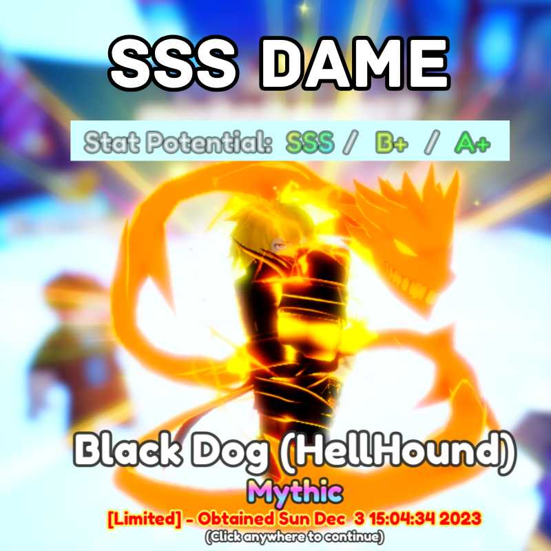 A131Black Dog Evo SSS Dame - Anime Adventures - Instant Delivery