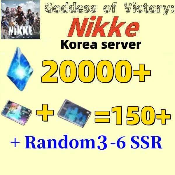Korea server|20000+Diamond+Random 3-6 SSR + Recruitment Scroll +150 ...