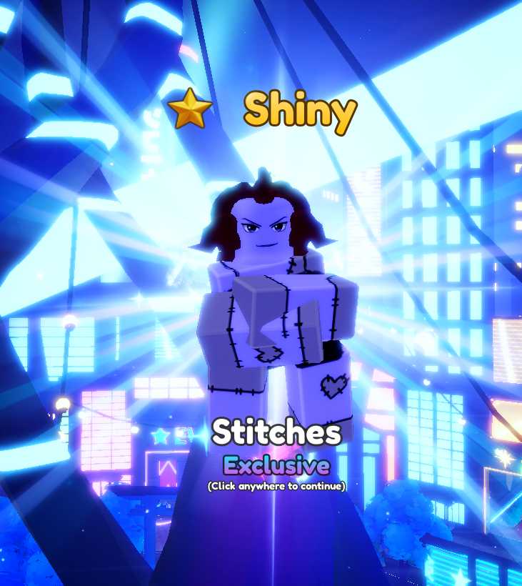 SHINY Stitches - Buggy - Anime Adventures - AA - Roblox - TOP 1 Leaderboard