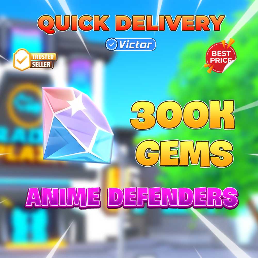 [LOWEST] 300K Gem Anime Defenders TAX COVERED