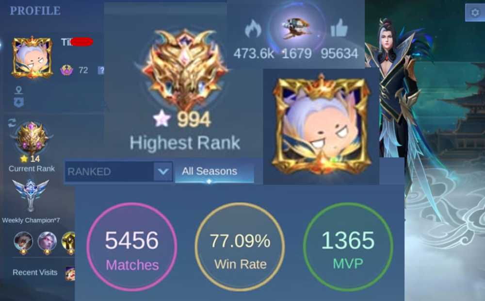 Global 1 Squad Border | 994 Highest Stars | RankWR77%5.4kMatches | 2 ...