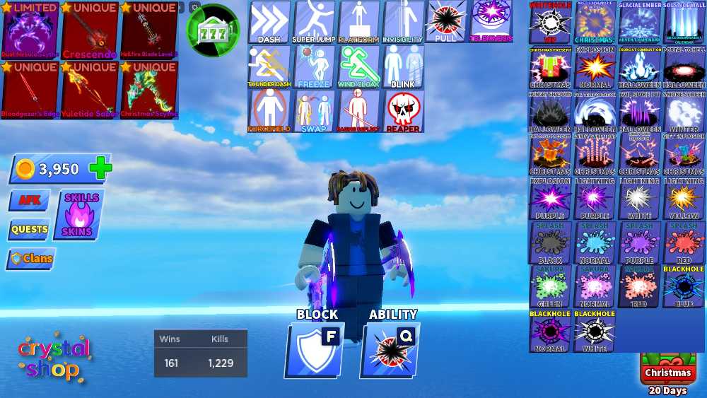 [BladeBall/BB] 1229 Kills | Dual Nebula Scythe | 5 Unique Swords | 5 ...