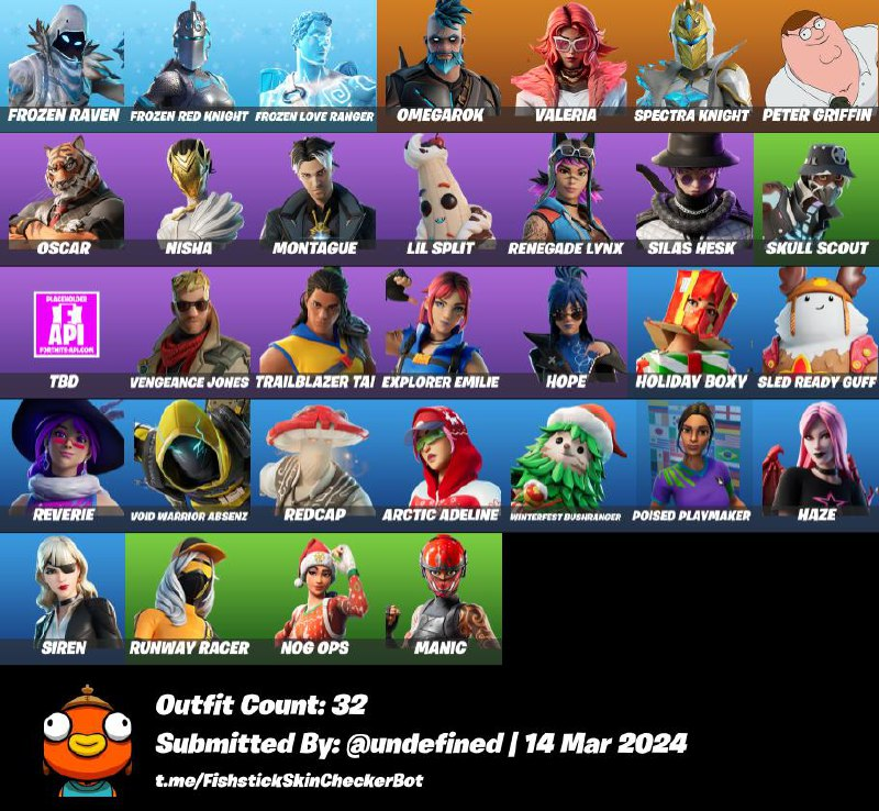 【32 SKINS】Frozen Legends Pack | Peter Griffin | Omegarok l Siren ...