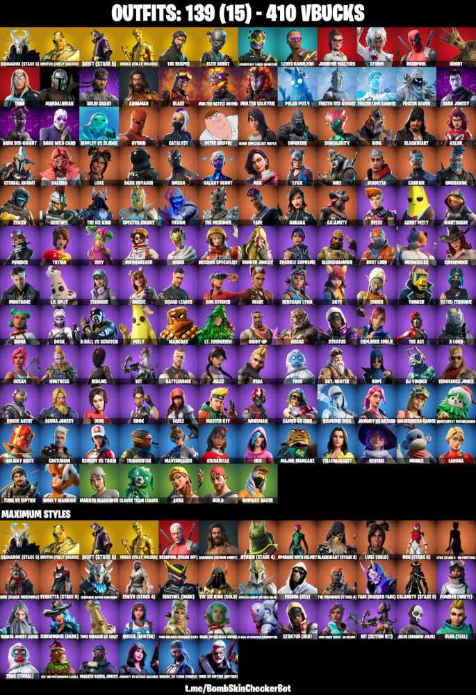 139 SKINS+TAKE THE L+THE REAPER+ELITE AGENT+GET GRIDDY+GO MUFASA+ORANGE ...