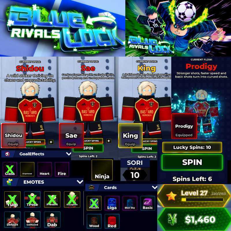 ROBLOX | Blue Lock: Rivals | Style Shidou / Sae / King | Flow Prodigy ...