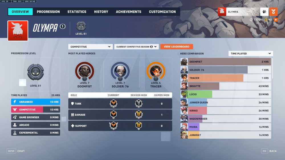 Bronze ALL ROLES / all heros expect 2 only - Free name change - SMS ...