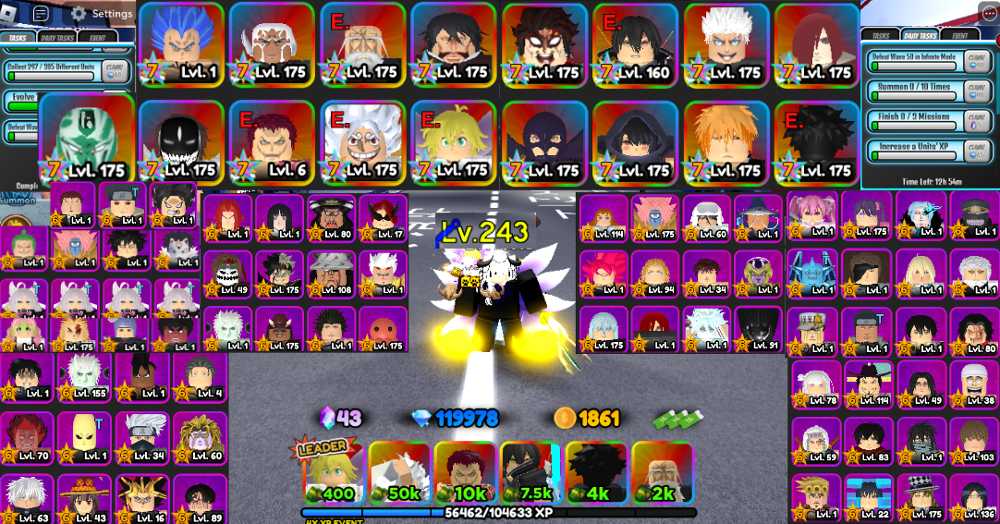 #013 ⭐ASTD⭐ All Star Tower Defense GOAT ACCOUNT LVL 243 , x17 7 STAR ...