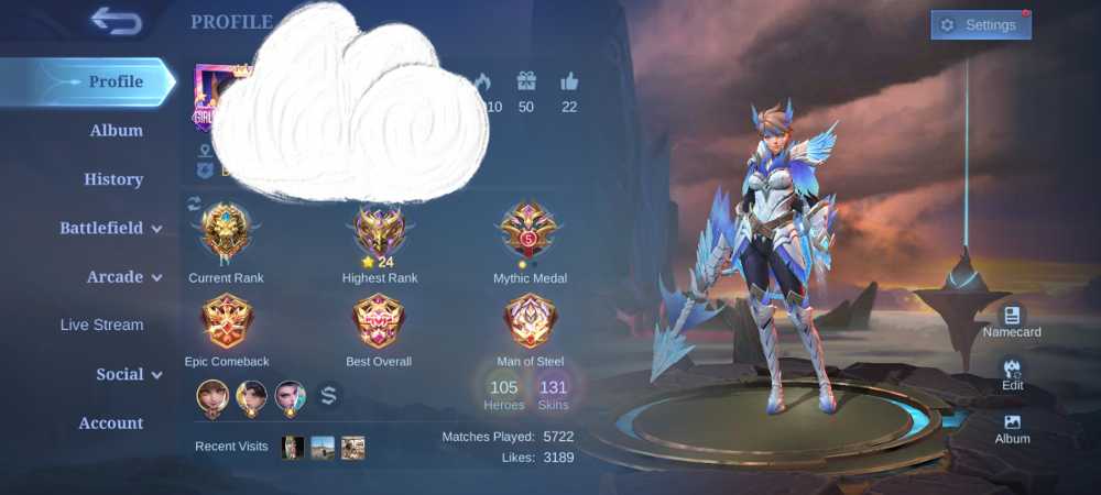 131 Skins. Border Legendary Girls. MWorld Wanwan. 2 Epic and Others