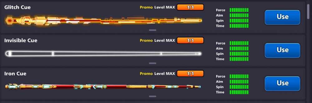 [ ACCOUNT FOR SALE ] Pure Miniclip Acc + 3 Cue Level Max