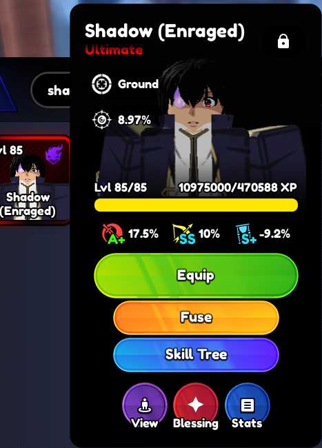 Shadow (Enraged) Cid Evo | Anime Last Stand | ALS