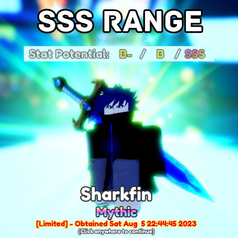 A147Sharkfin SSS Range - Anime Adventures - Instant Delivery