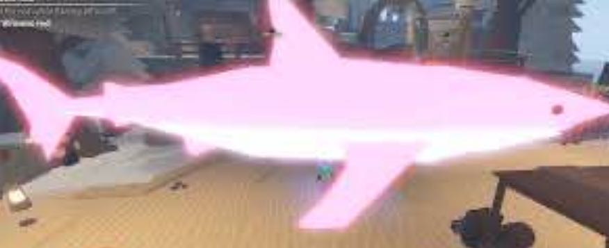 FISCH || Sparkling shiny giant great white shark