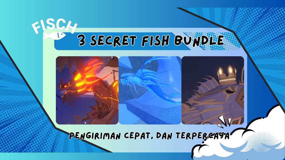 Bundle rod of the exalted one and 3 Secrets - Fisch