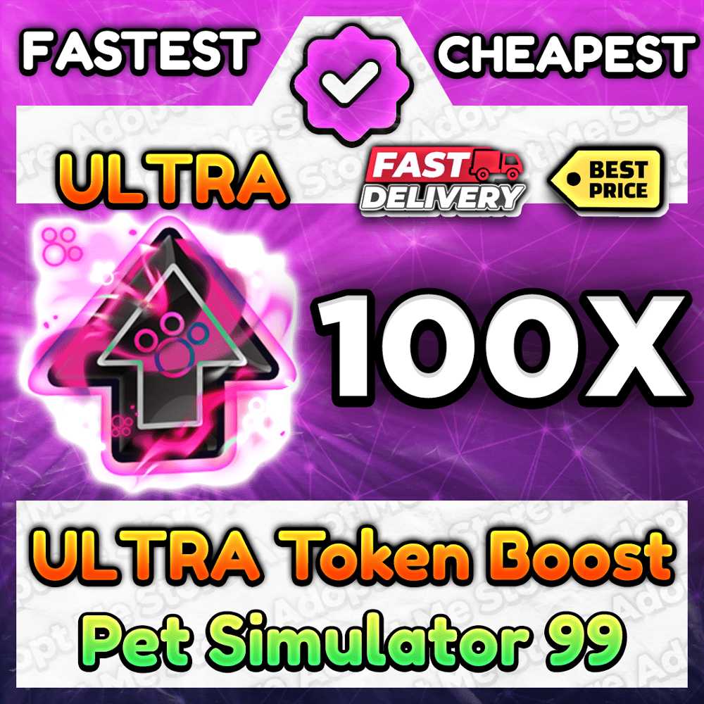 100X Ultra Pet Games Token Boost - Pet Simulator 99 - Pet Sim 99 - PS99 ...
