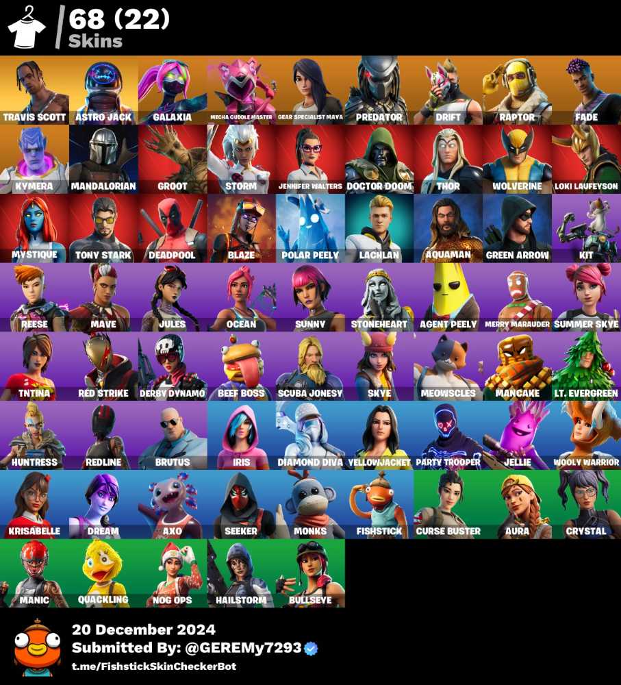 [PC] 68 skins | Travis Scott | Astro Jack | Galaxia | Mecha Cuddle ...