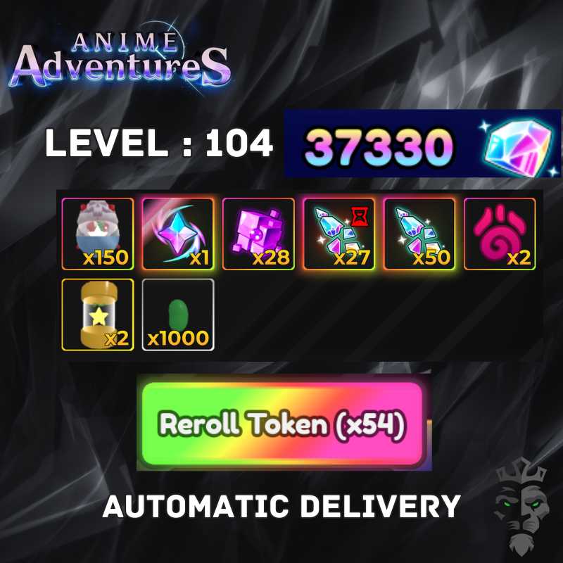 AA93 Level 104 - 37k Gems - Trait Reroll - Battlepass Max - Anime ...