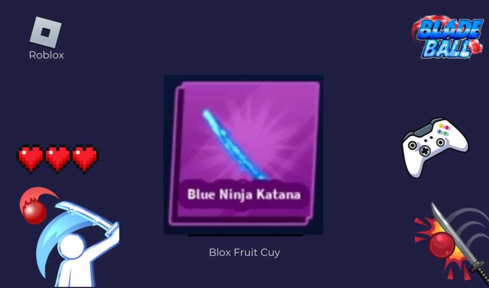 Blue Ninja Katana (Limited) - Blade Ball