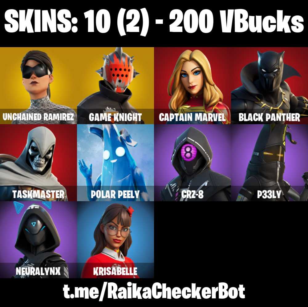 10 Skins PSN/Xbox/PC/Nintendo Unchained Ramirez Game Knight Captain ...