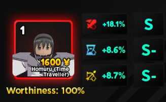 Homuru (Time Traveller) Stat GG | Anime Adventure