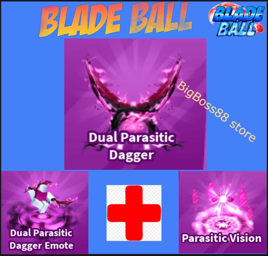DUAL PARASITIC DAGGER Full set - Blade Ball