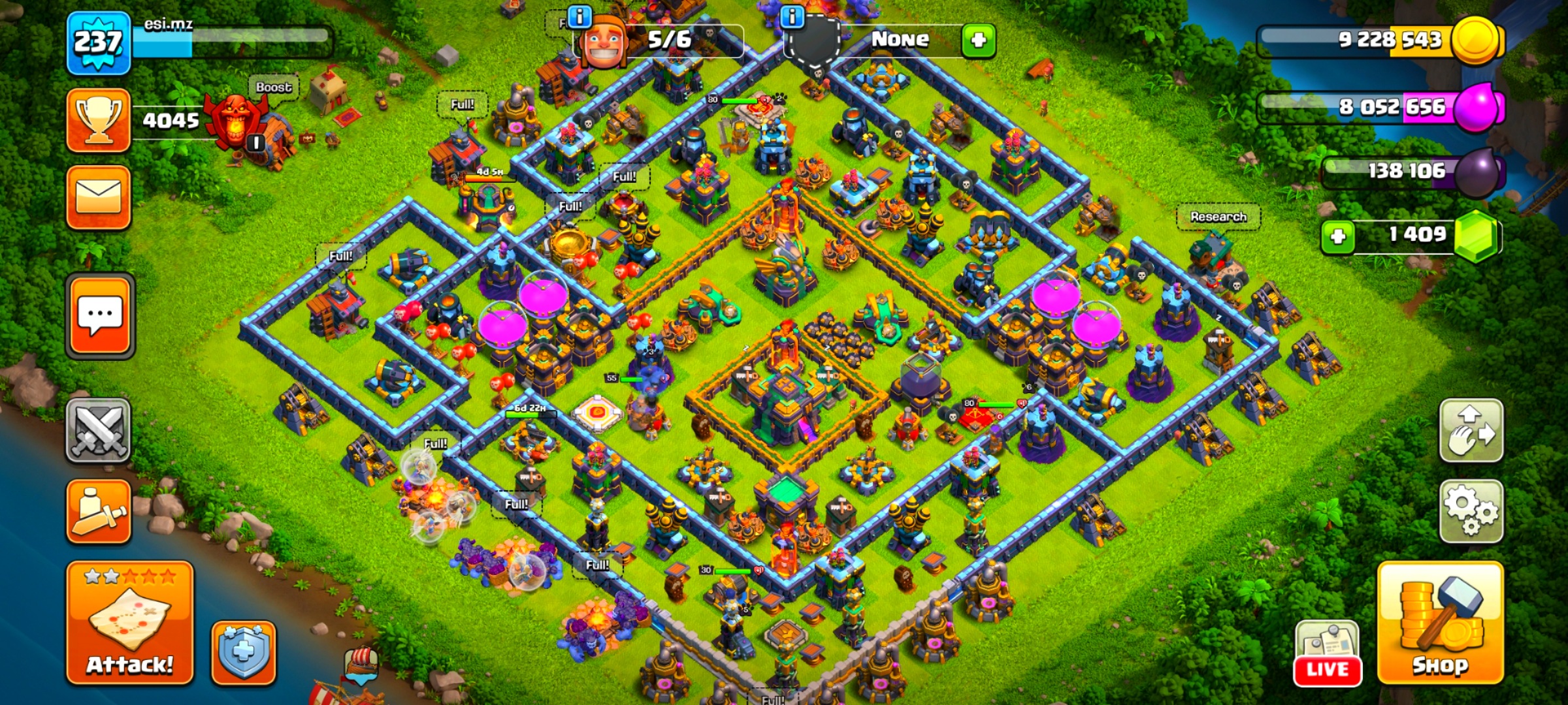 237 XP | TH14 All Maxed | Max Hero | Max Profile | Max Defense | Max ...