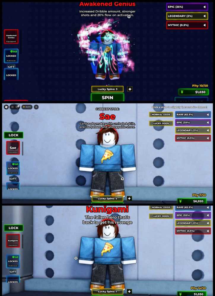 CHEAPEST Blue Lock Rivals Custom Style and Flow ROBLOX