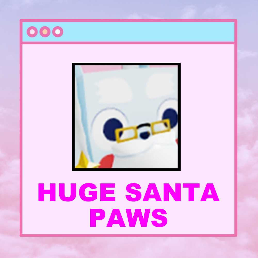 Huge Santa Paws Pet Simulator X Huge Santa Paws Pet Simulator X