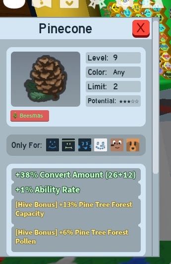 Pinecone | Bee Swarm Simulator | BSS