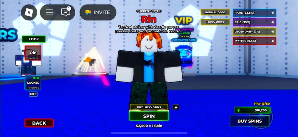ROBLOX | Blue Lock: Rivals | Style Rin | Flow Trap |Unverified Account